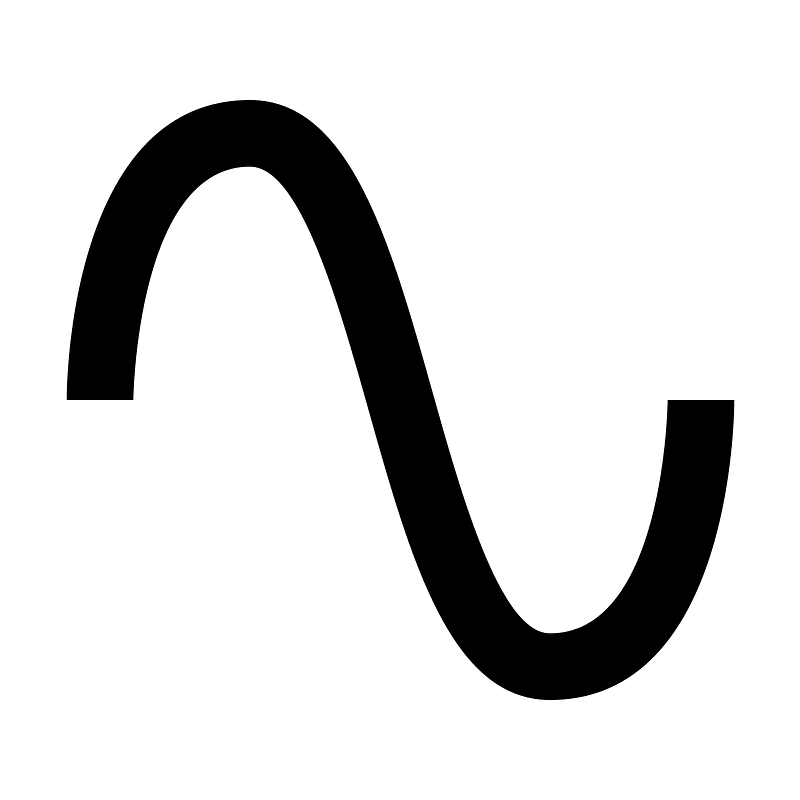 Sine-wave icon. Free download transparent .PNG | Creazilla