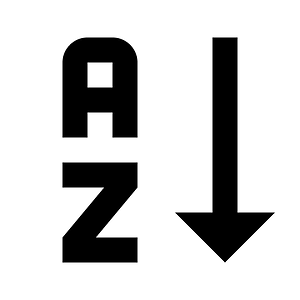 Sort-alphabetical-ascending icon. Free download transparent .PNG ...