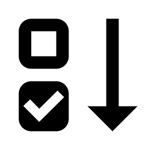 Sort-bool-ascending-variant icon. Free download transparent .PNG ...