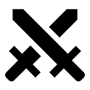 Crossed swords icon. Free download transparent .PNG | Creazilla
