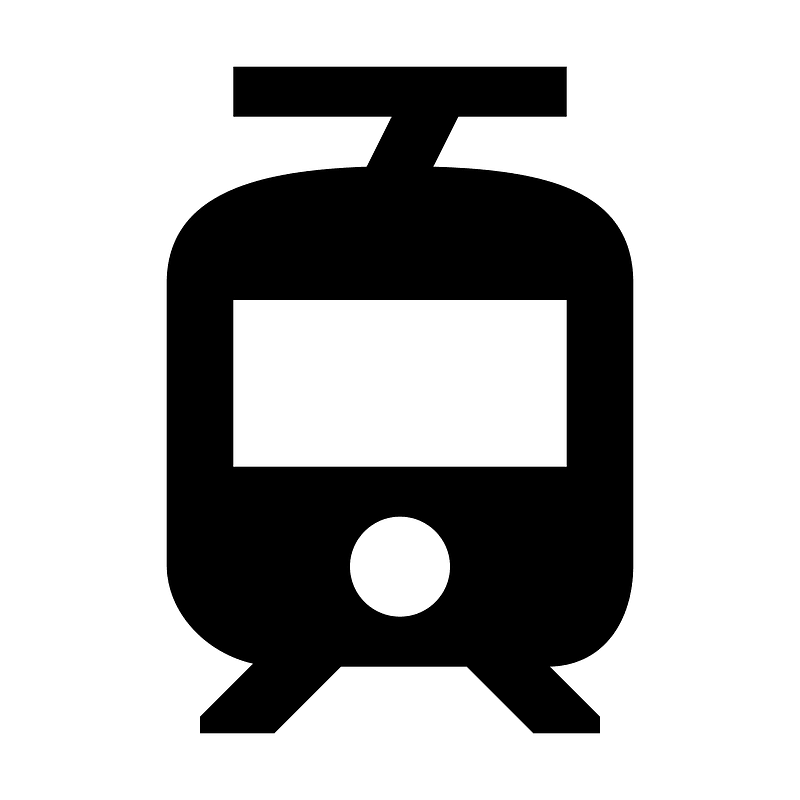 Tram icon. Free download transparent .PNG | Creazilla