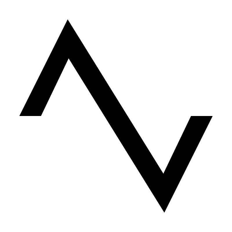 Triangle-wave icon. Free download transparent .PNG | Creazilla