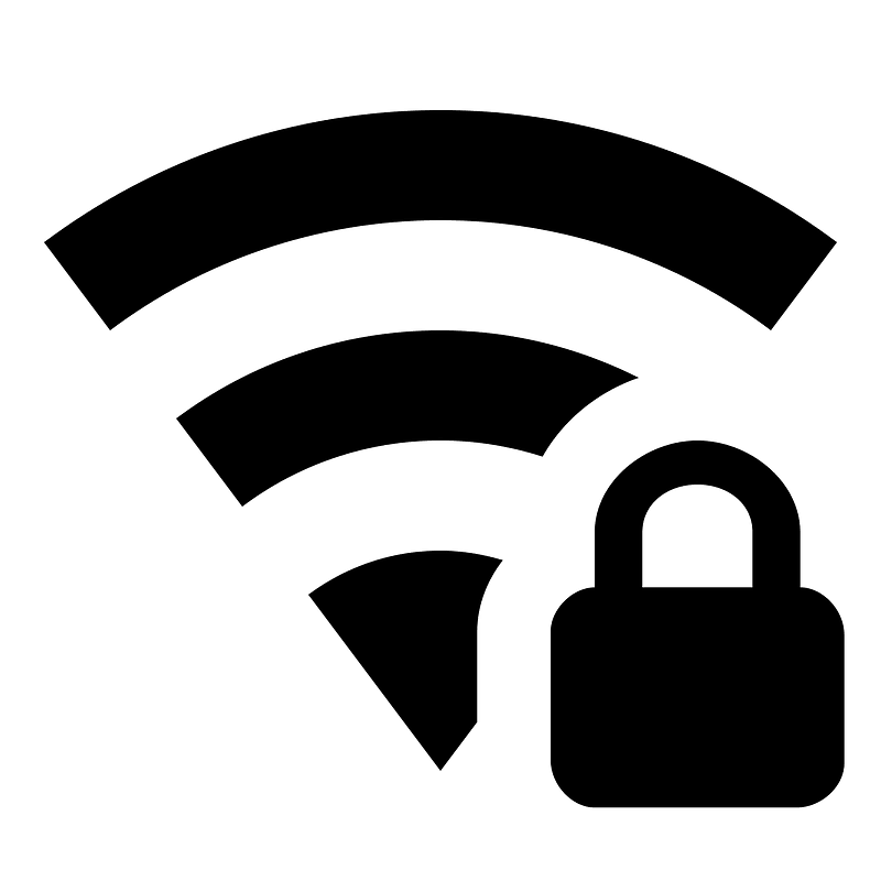 Wifi-lock icon. Free download transparent .PNG | Creazilla