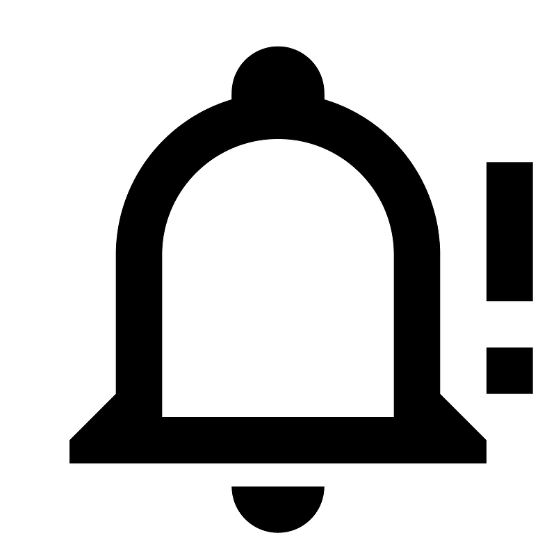 Bell-alert icon. Free download transparent .PNG | Creazilla