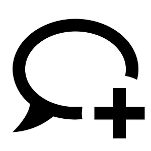 Chat-plus icon. Free download transparent .PNG | Creazilla