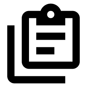 Clipboard-text-multiple icon. Free download transparent .PNG | Creazilla