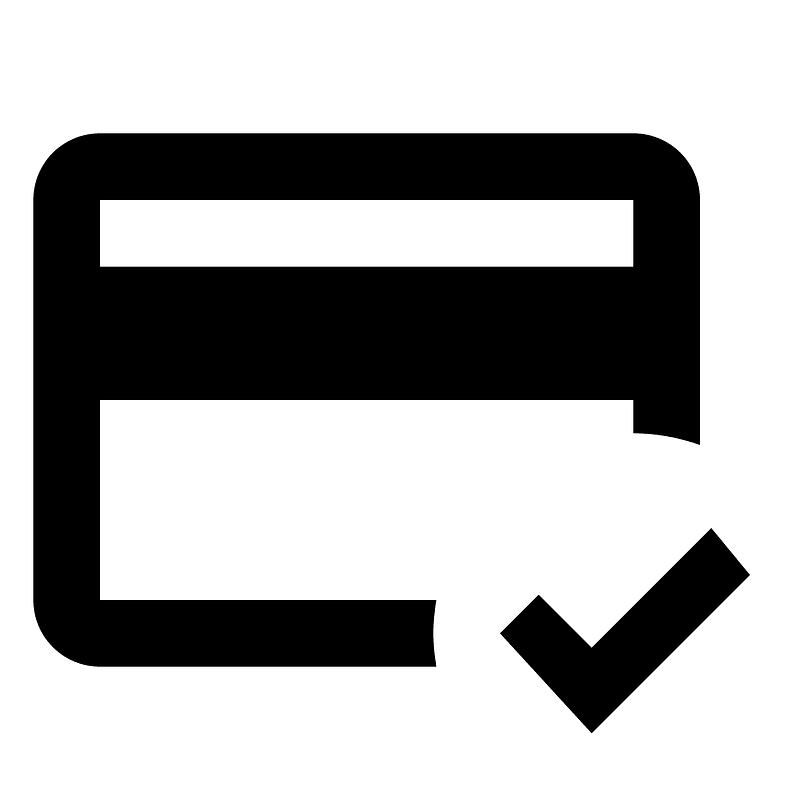 Credit-card-check icon. Free download transparent .PNG | Creazilla