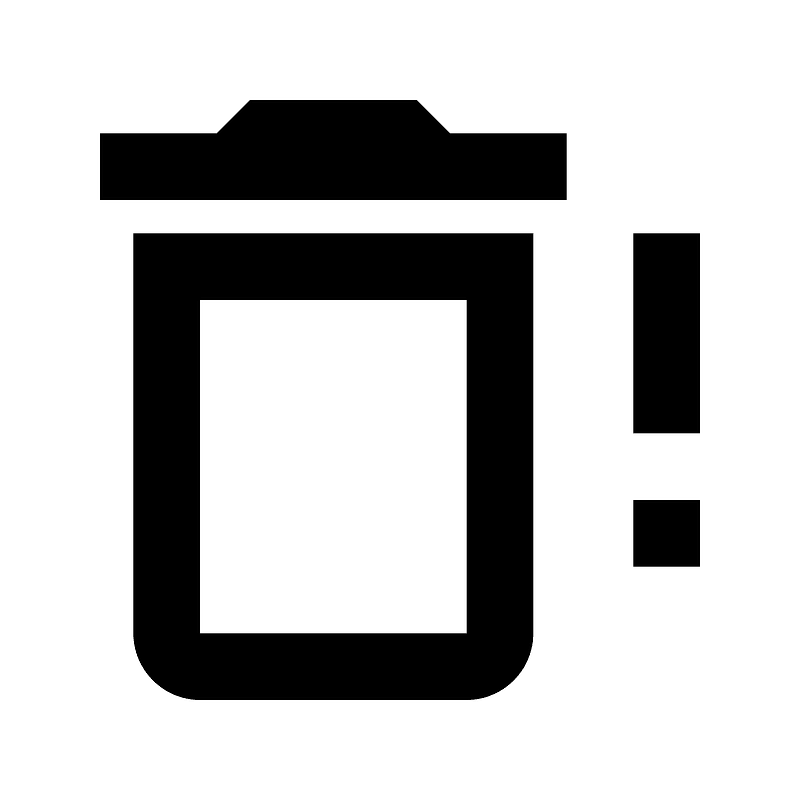 Delete-alert - Free vector icons on creazilla.com