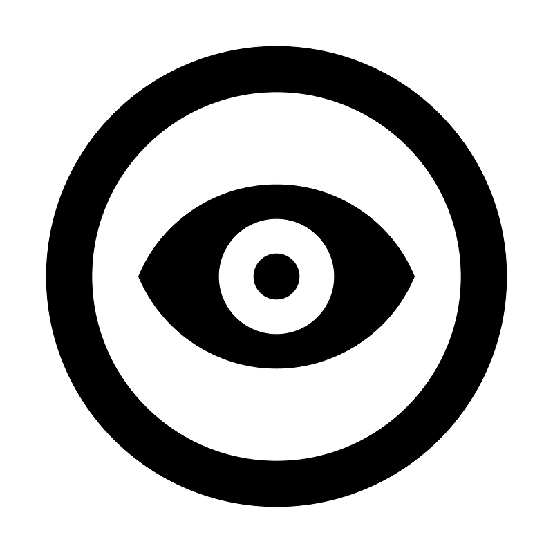 Eye-circle icon. Free download transparent .PNG | Creazilla
