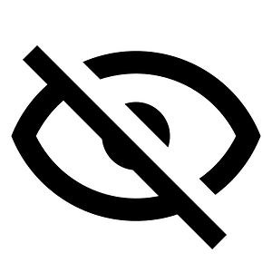 Eye-off icon. Free download transparent .PNG | Creazilla