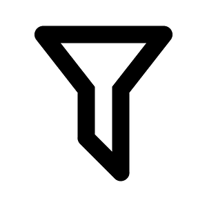 Filter icon. Free download transparent .PNG | Creazilla