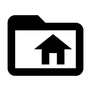 Folder-home icon. Free download transparent .PNG | Creazilla