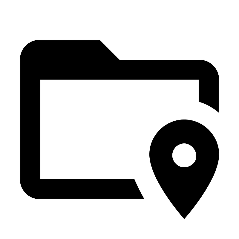 Folder-marker icon. Free download transparent .PNG | Creazilla