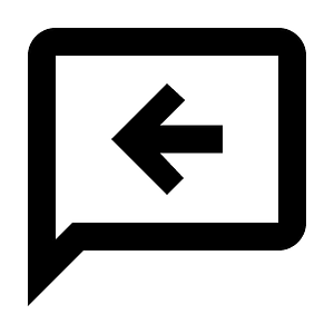 Message-arrow-left - Free vector icons on creazilla.com