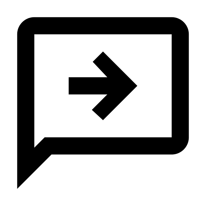 Message-arrow-right - Free vector icons on creazilla.com