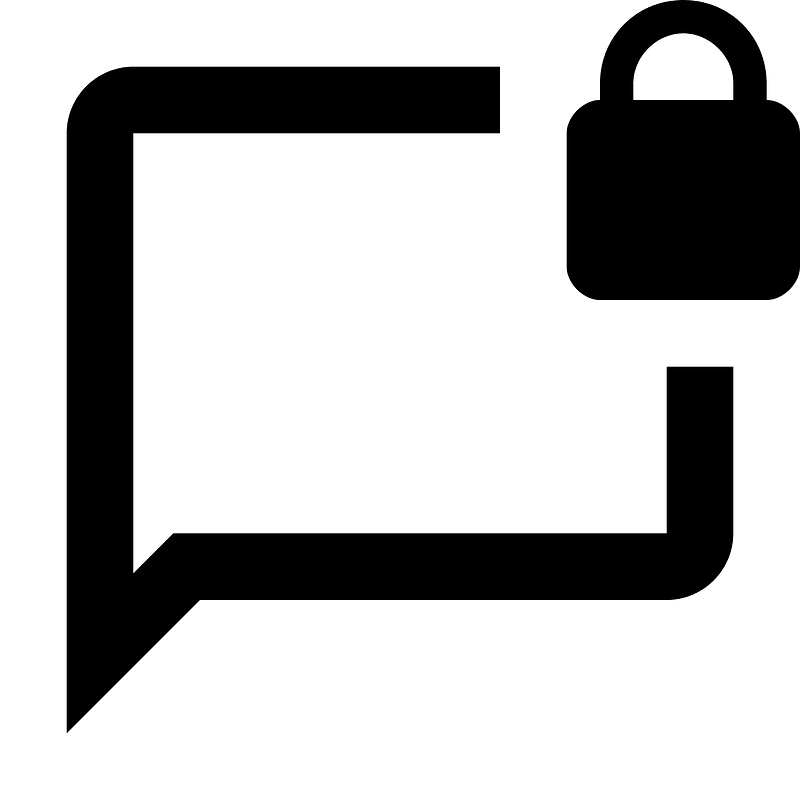 Message-lock - Free vector icons on creazilla.com