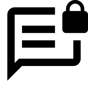 Message-lock icon. Free download transparent .PNG | Creazilla