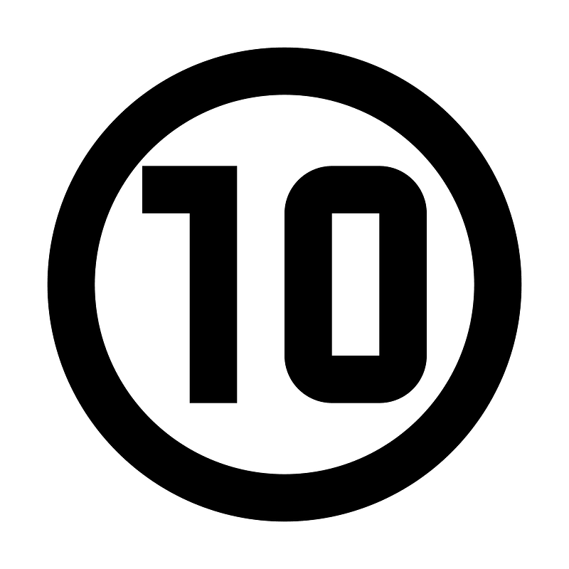 Numeric-10-circle icon. Free download transparent .PNG | Creazilla