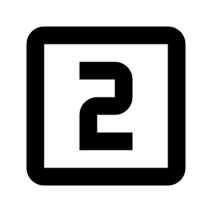 Numeric-2-box icon. Free download transparent .PNG | Creazilla