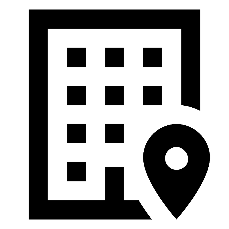 Office-building-marker icon. Free download transparent .PNG | Creazilla