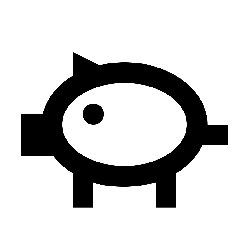 Pig-variant - Free vector icons on creazilla.com