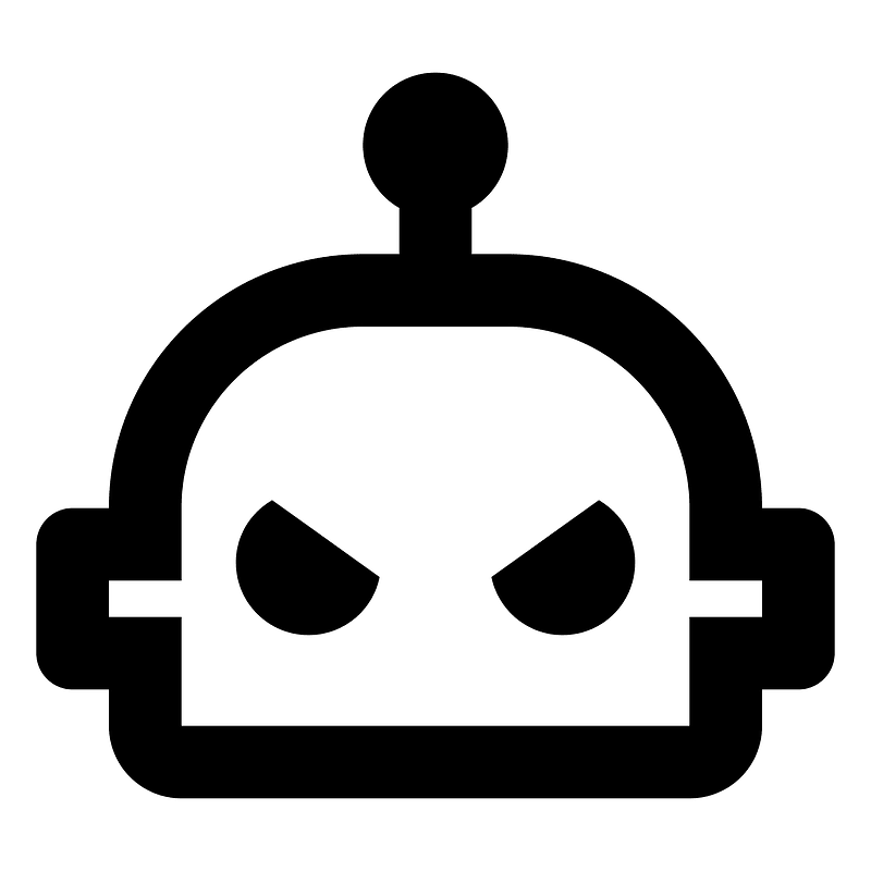 Robot-angry icon. Free download transparent .PNG | Creazilla