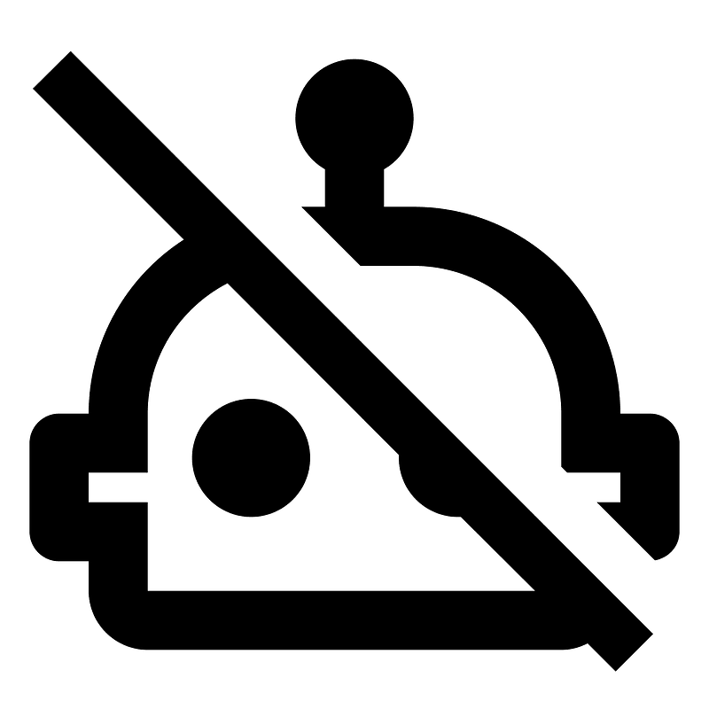 Robot-off icon. Free download transparent .PNG | Creazilla