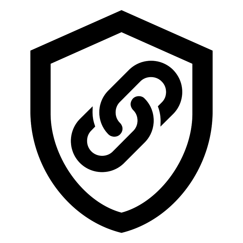 Shield-link-variant icon. Free download transparent .PNG | Creazilla