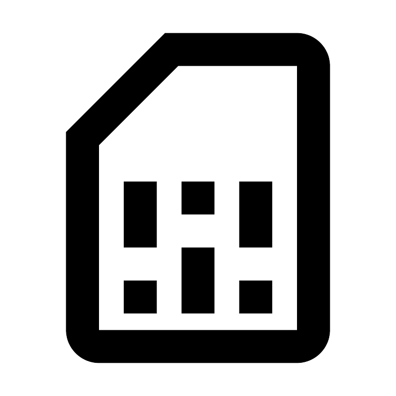 Sim icon. Free download transparent .PNG | Creazilla