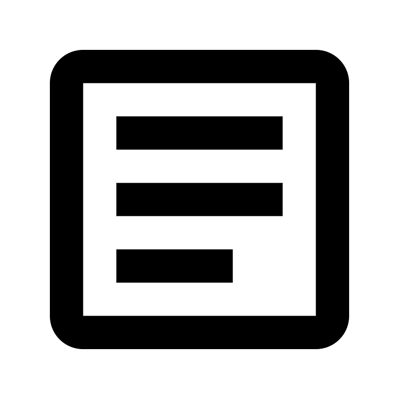 Text-box icon. Free download transparent .PNG | Creazilla