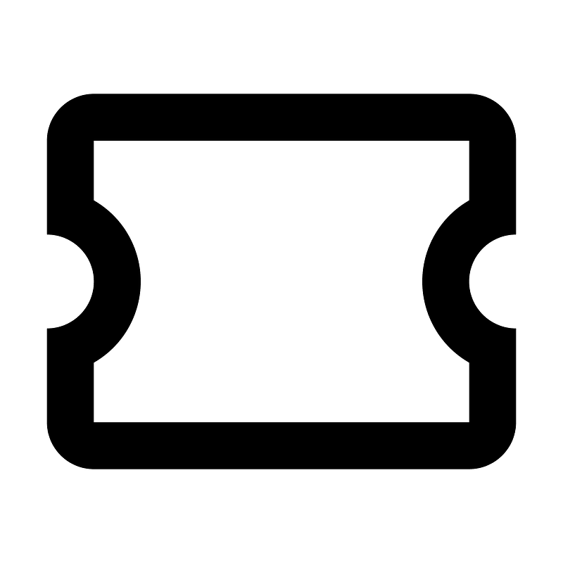 Ticket icon. Free download transparent .PNG | Creazilla