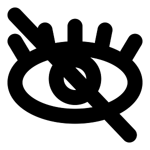 Eye-off icon. Free download transparent .PNG | Creazilla