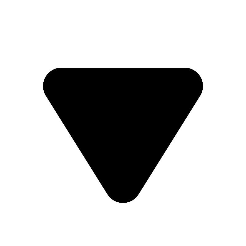 Triangle-down-filled icon. Free download transparent .PNG | Creazilla