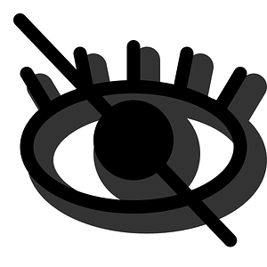 Eye-off icon. Free download transparent .PNG | Creazilla