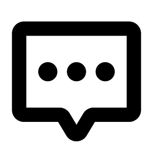 Chat-centered-dots icon. Free download transparent .PNG | Creazilla