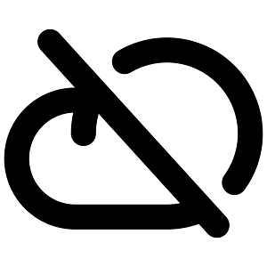 Cloud-slash icon. Free download transparent .PNG | Creazilla