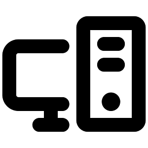 Desktop-tower icon. Free download transparent .PNG | Creazilla