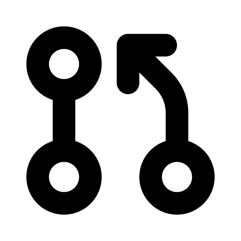 Git-pull-request icon. Free download transparent .PNG | Creazilla