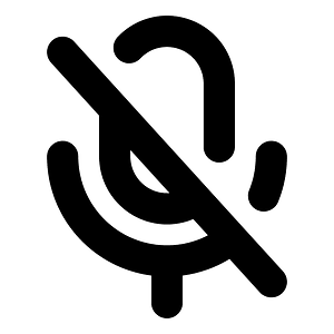 Microphone-slash icon. Free download transparent .PNG | Creazilla