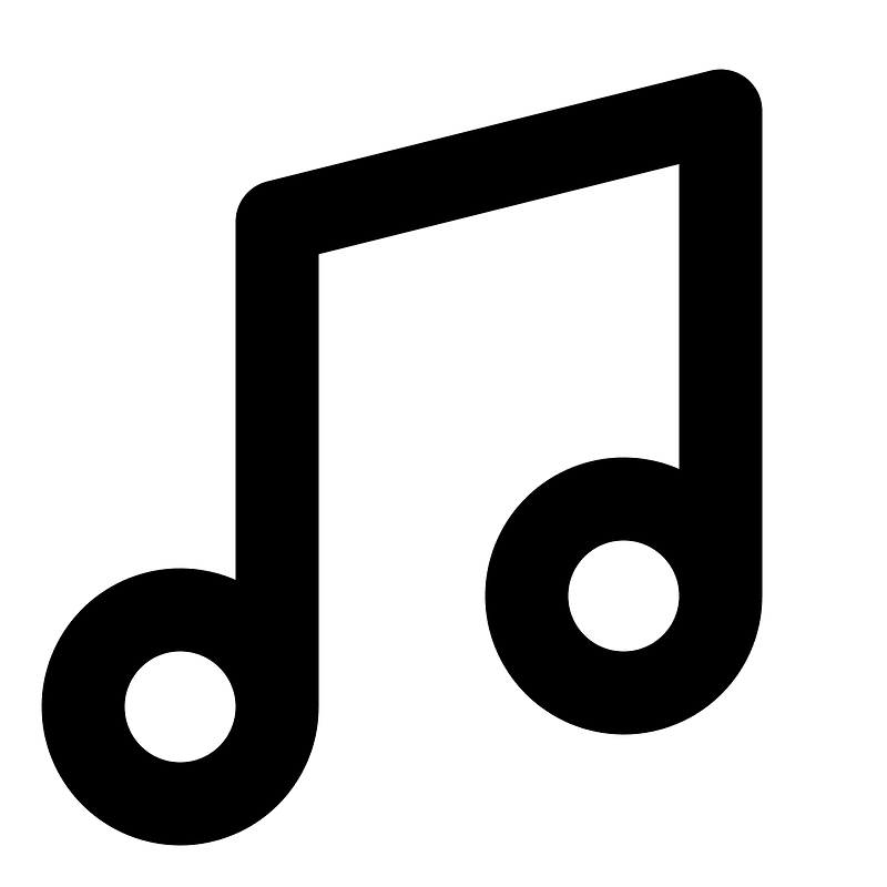 Music-notes-simple icon. Free download transparent .PNG | Creazilla