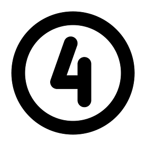 Number-circle-four icon. Free download transparent .PNG | Creazilla