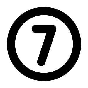 Number-circle-seven icon. Free download transparent .PNG | Creazilla