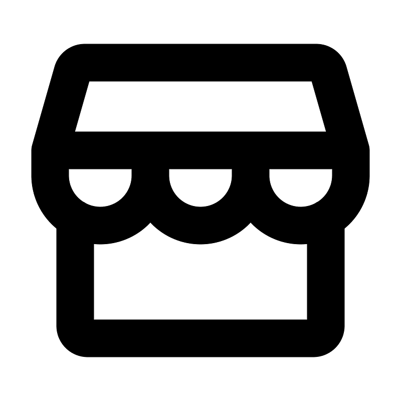 Storefront icon. Free download transparent .PNG | Creazilla