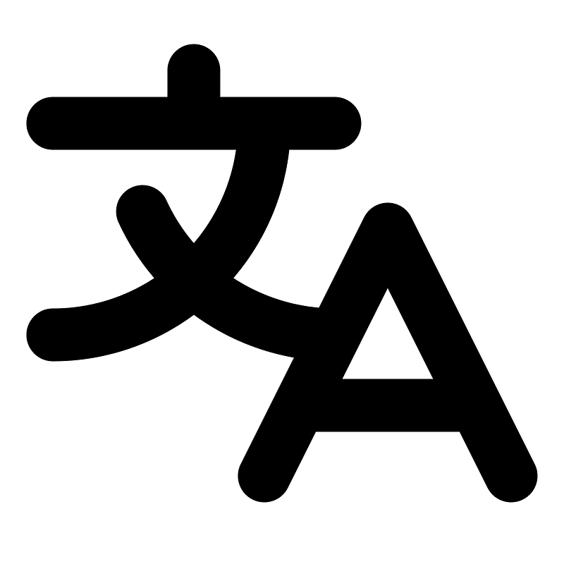 Translate icon. Free download transparent .PNG | Creazilla