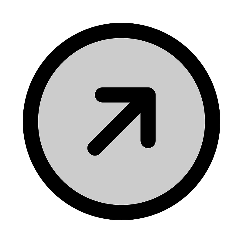 Arrow-circle-up-right icon. Free download transparent .PNG | Creazilla