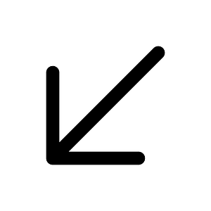 Arrow-down-left icon. Free download transparent .PNG | Creazilla