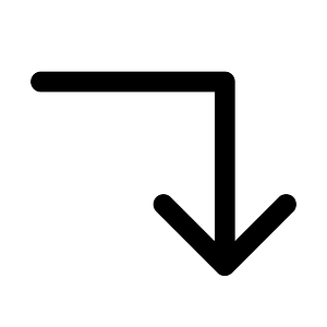 Arrow-elbow-right-down icon. Free download transparent .PNG | Creazilla