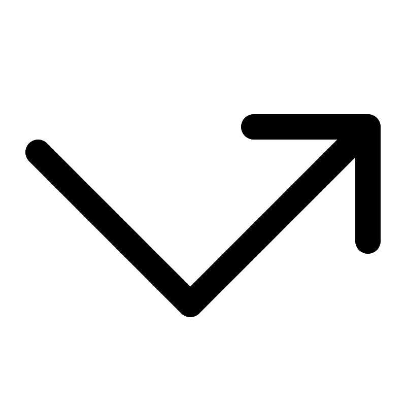 Arrow-elbow-right - Free vector icons on creazilla.com