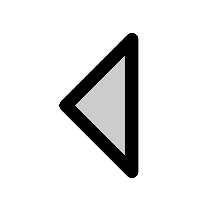 Caret-left icon. Free download transparent .PNG | Creazilla