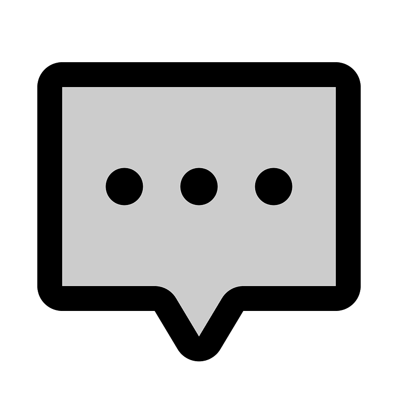 Chat-centered-dots icon. Free download transparent .PNG | Creazilla